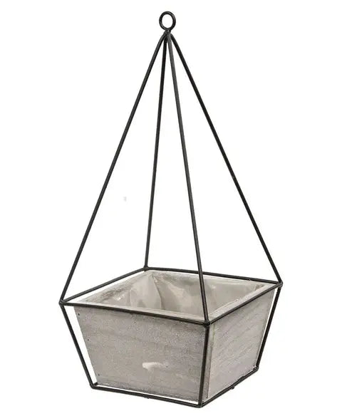 Wood Plant Holder w/Triangle Metal Frame – The Grainery Greenhouse
