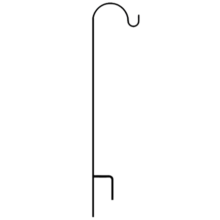 65" Single Shepherd's Hook – The Grainery Greenhouse