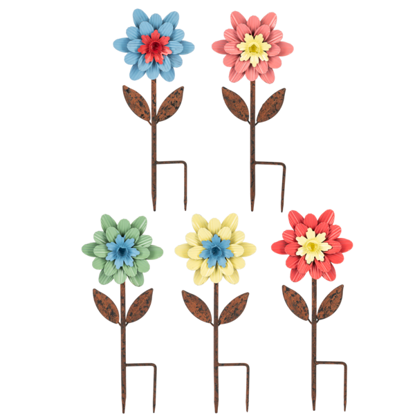 10" Layered Flower Mini Garden Stake – The Grainery Greenhouse